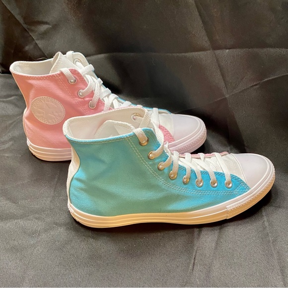 Converse | Shoes | Converse Custom By You New In Box Pink Light Blue ...